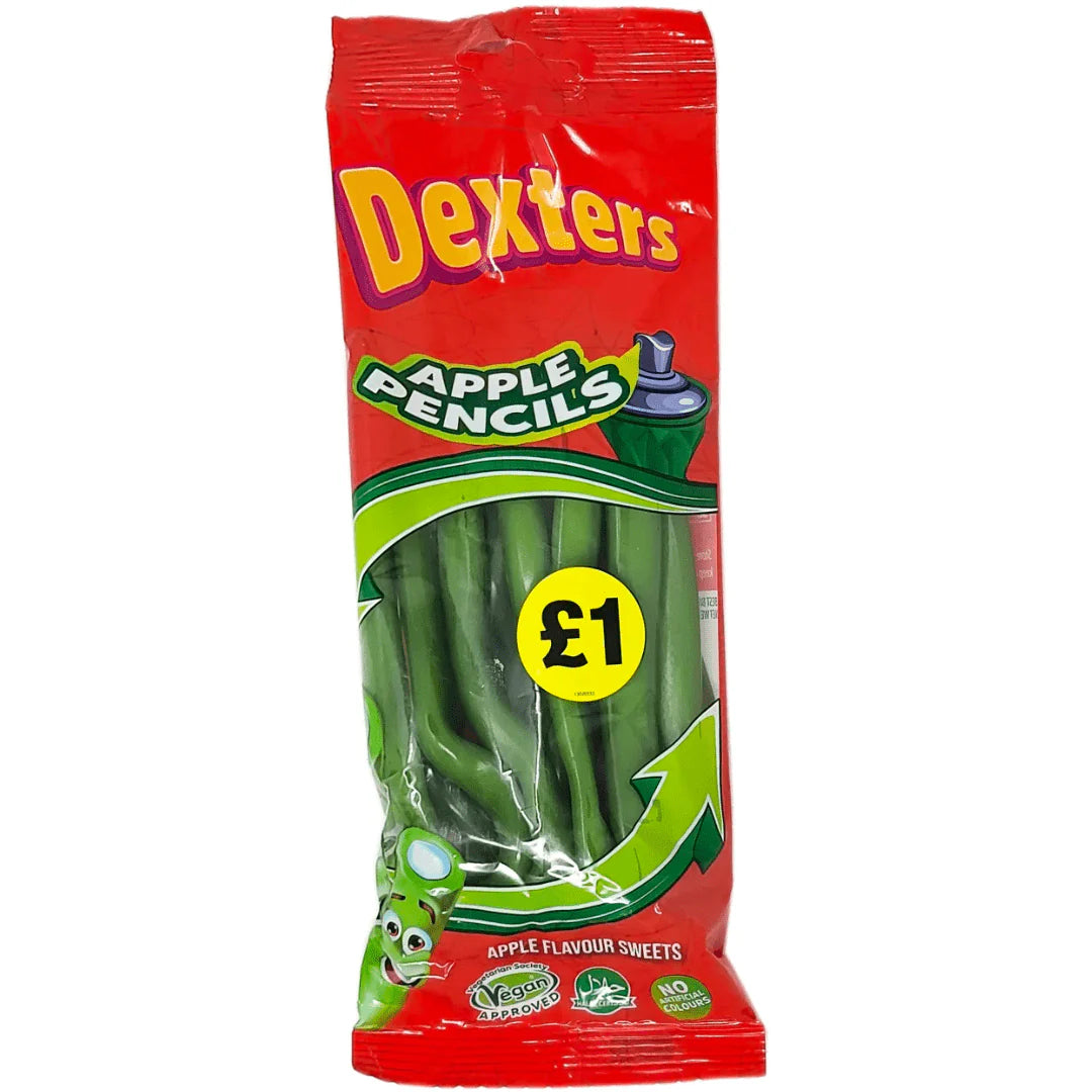 Dexters Bag Apple Pencils £1 PMP (12x160g) – Wholesale Sweets